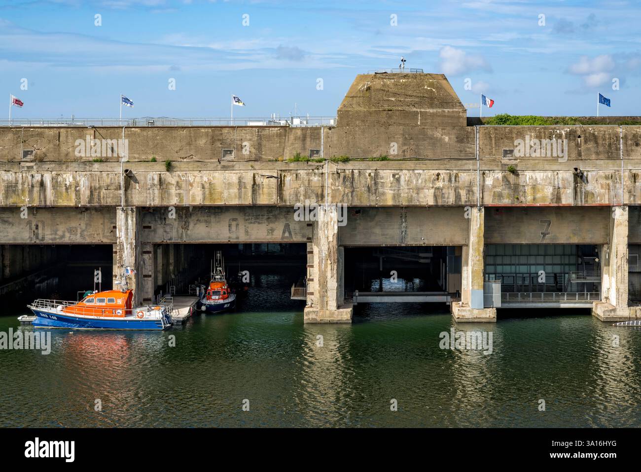 France, Loire Atlantique, Saint Nazaire, the former German submarine ...