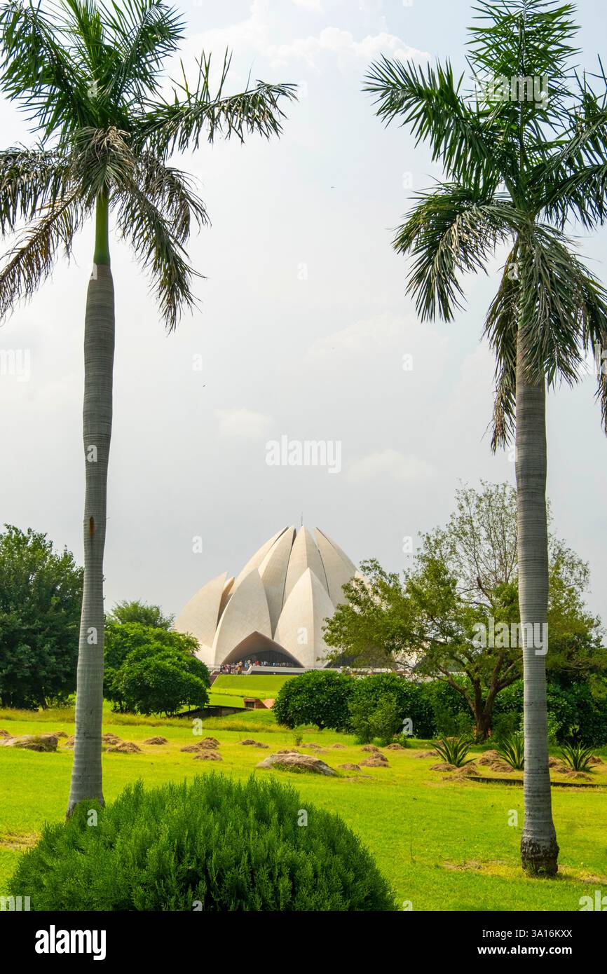 India, New Delhi, Bahapur, Lotus Temple, temple of the followers of ...