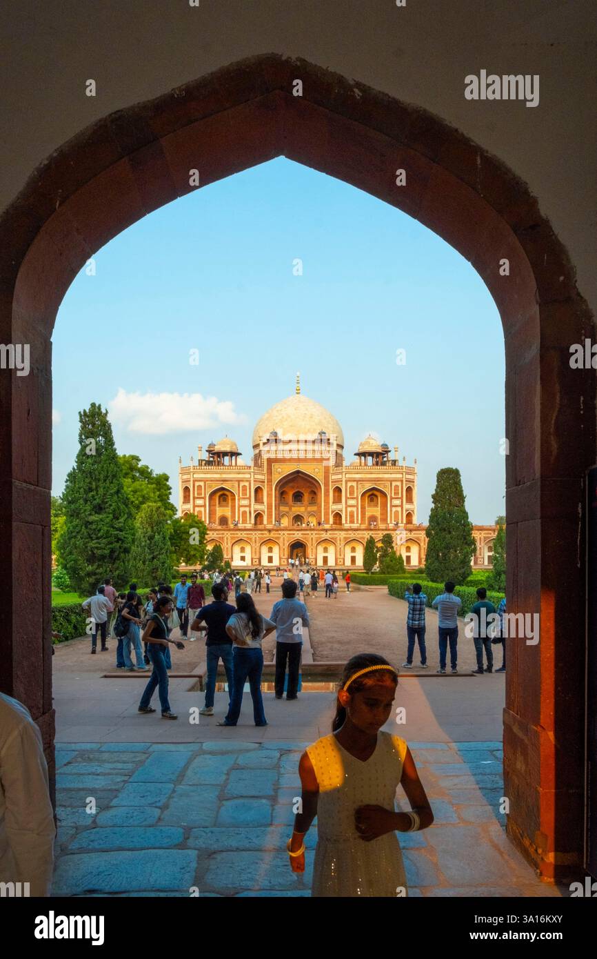 India, New Delhi, Humayun's Tomb, Mughal architecture complex listed as ...