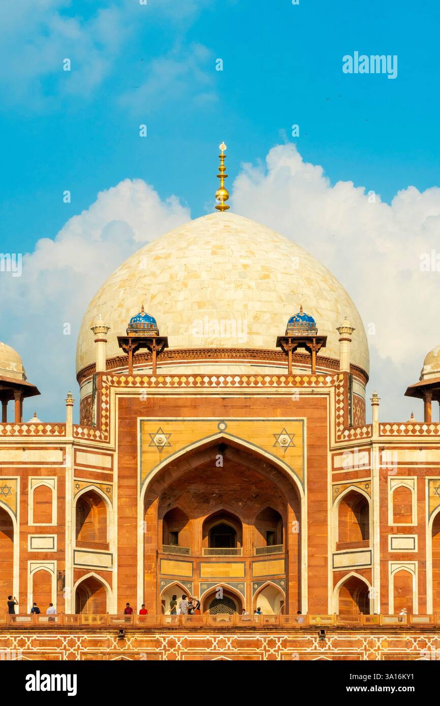 India, New Delhi, Humayun's Tomb, Mughal architecture complex listed as ...