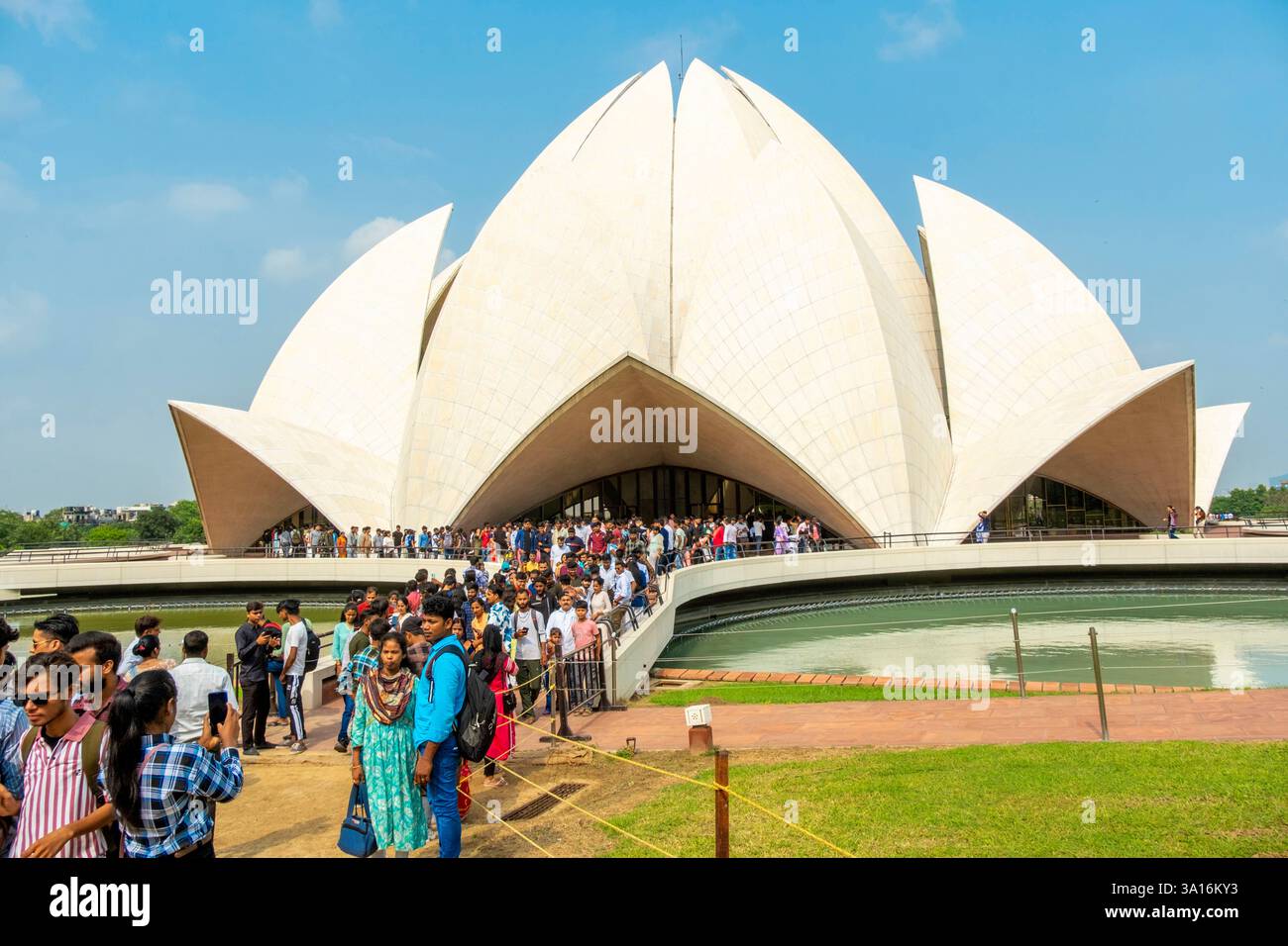 India, New Delhi, Bahapur, Lotus Temple, temple of the followers of ...