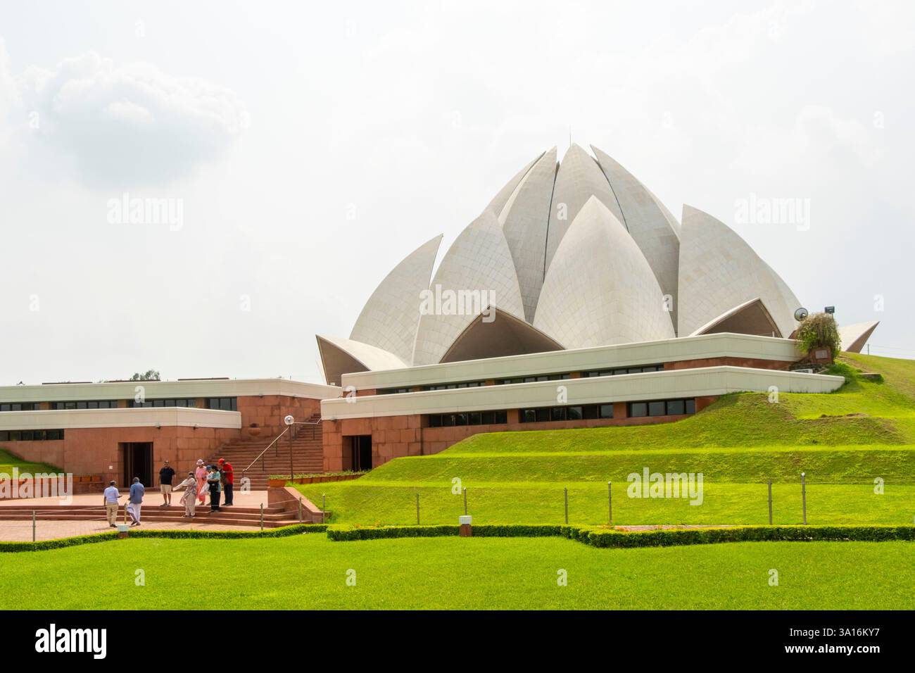 India, New Delhi, Bahapur, Lotus Temple, temple of the followers of ...
