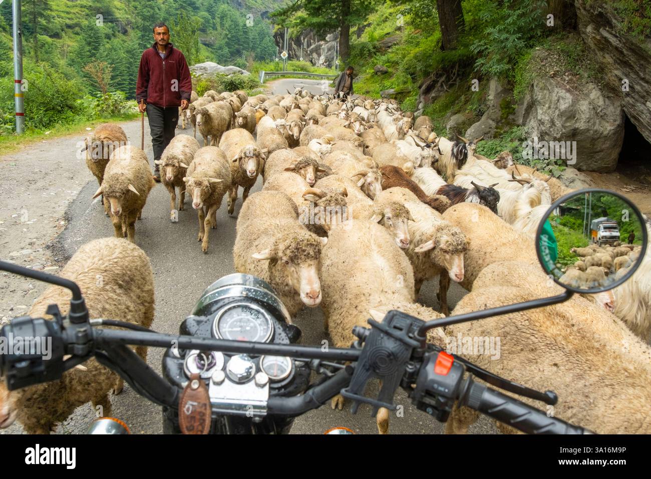 India, Himachal Pradesh state, Manikaran, Parbati river hot springs ...