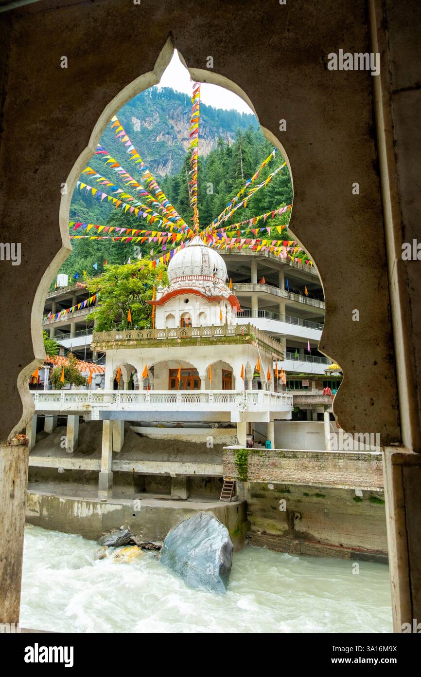 India, Himachal Pradesh state, Manikaran, Gurudwara Manikaran Sahib ...