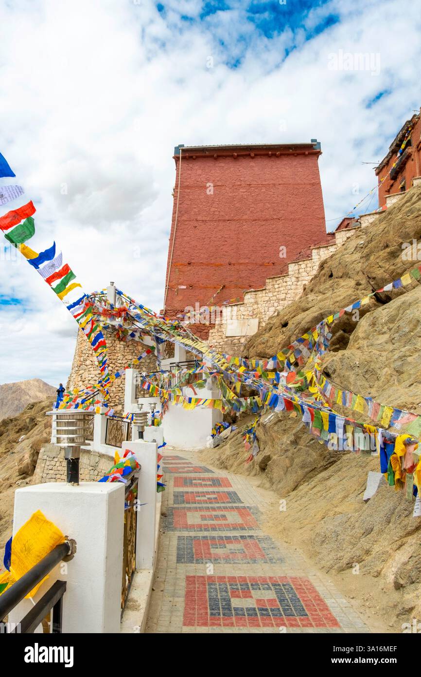 India, Ladakh state, Leh city, the castle Stock Photo - Alamy