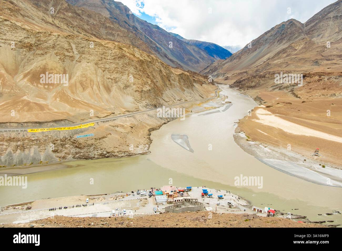 India, Ladakh state, Trans-Himalayan, motorbike tour on Royal enfield ...