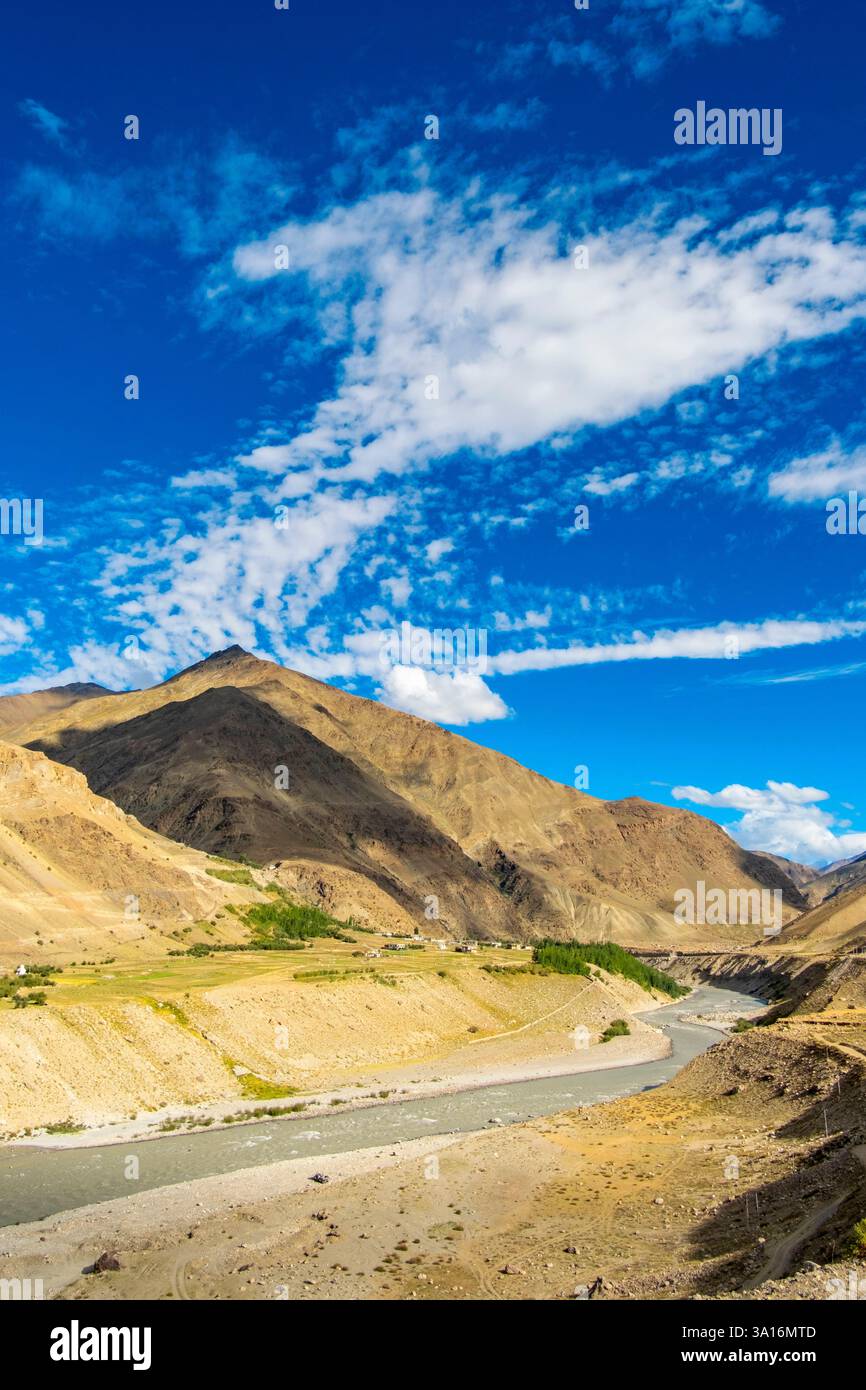 India, Ladakh state, Trans-Himalayan, motorbike tour on Royal enfield ...