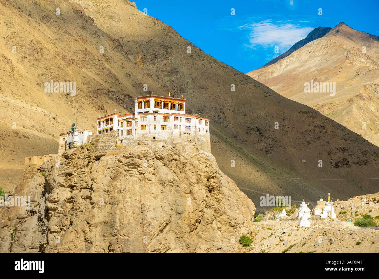 India, Ladakh state, Trans-Himalayan, motorbike tour on Royal enfield ...