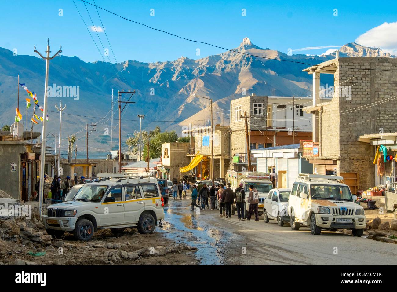 India, Ladakh state, Trans-Himalayan, motorbike tour on Royal enfield ...