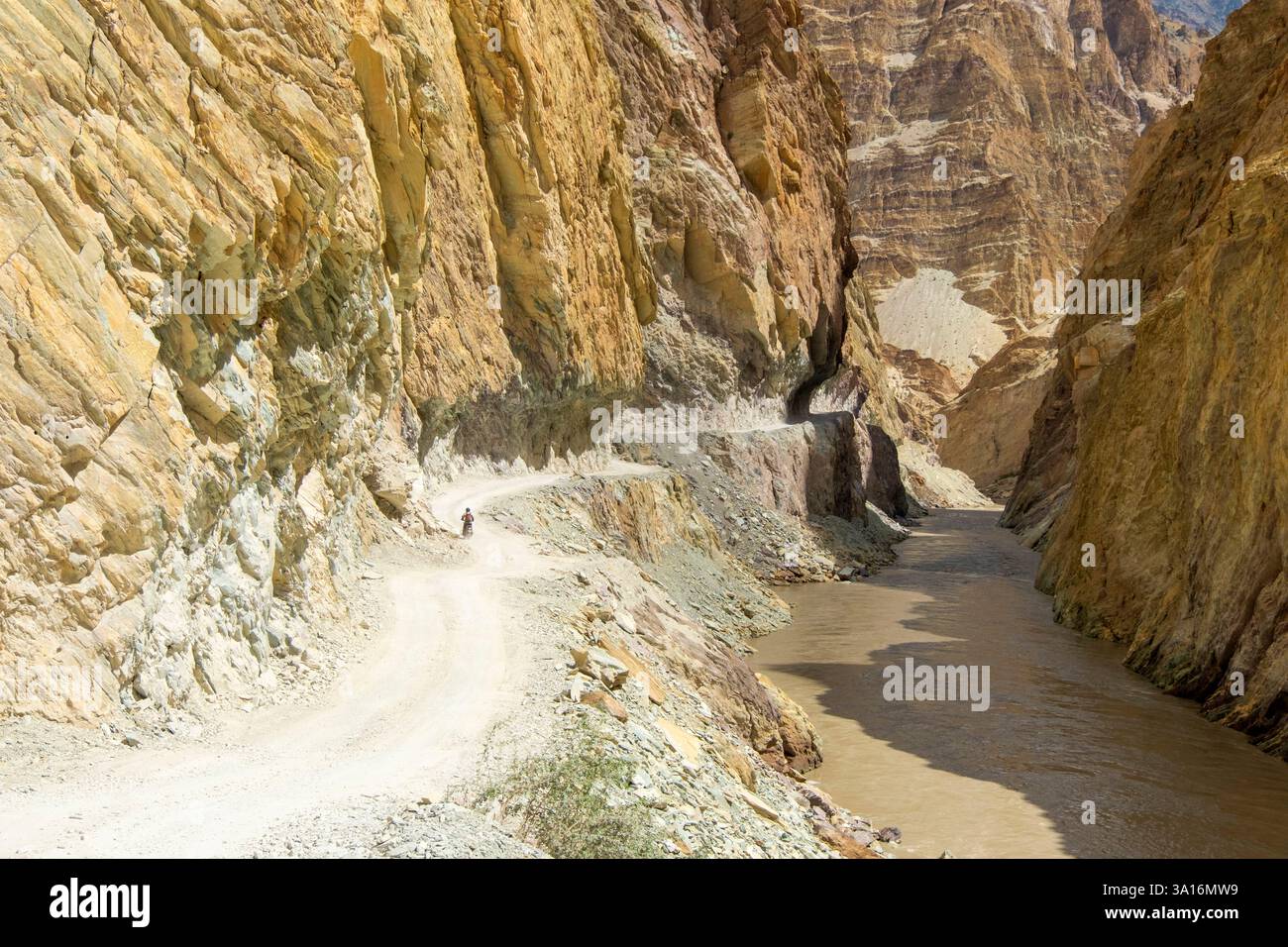 India, Ladakh state, Trans-Himalayan, motorbike tour on Royal enfield ...