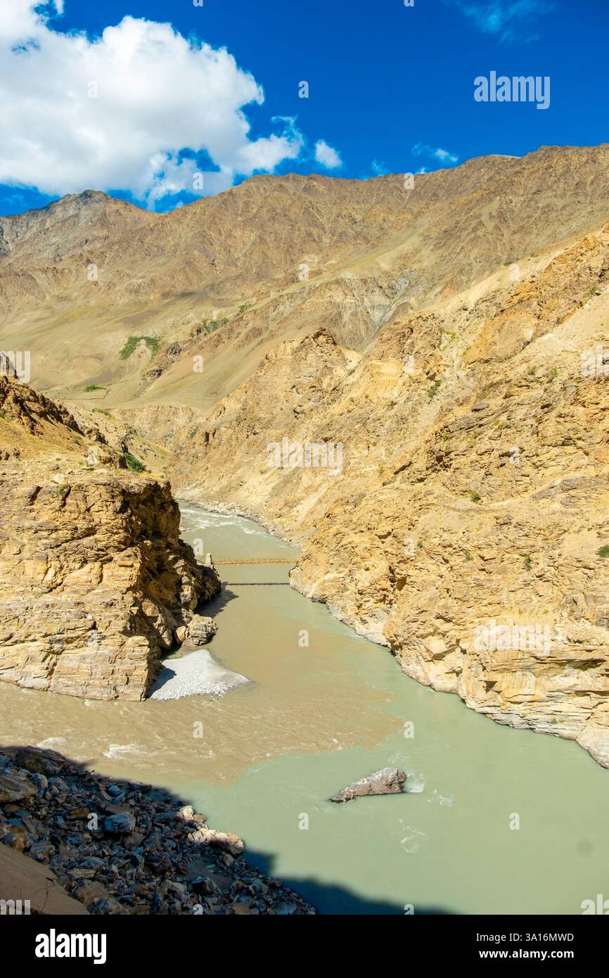 India, Ladakh state, Trans-Himalayan, motorbike tour on Royal enfield ...