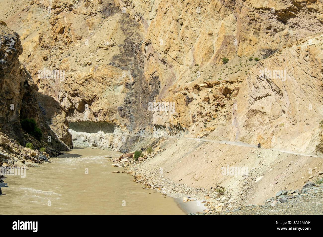 India, Ladakh state, Trans-Himalayan, motorbike tour on Royal enfield ...
