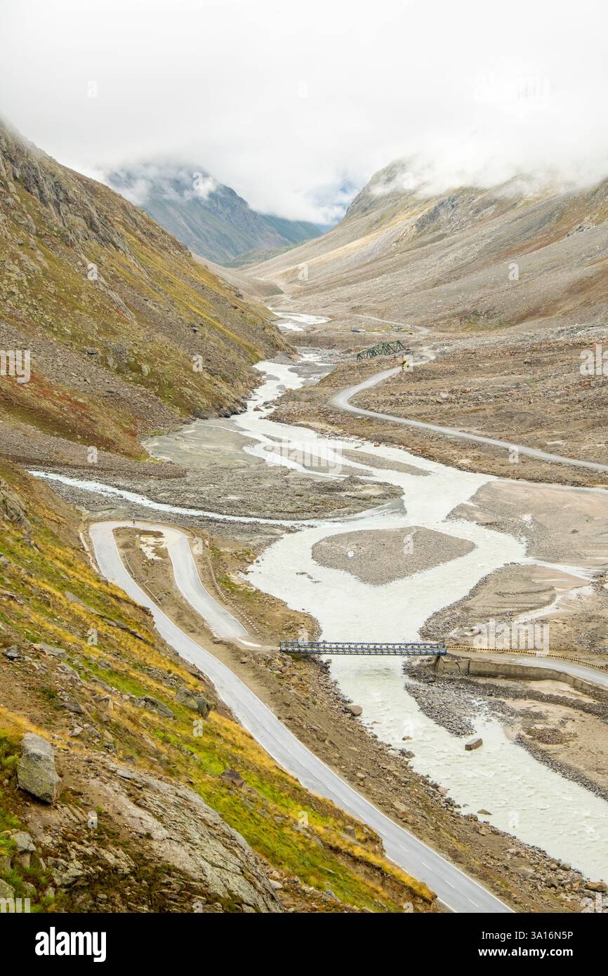 India, Himachal Pradesh state, Trans-Himalayan, motorbike tour on Royal ...