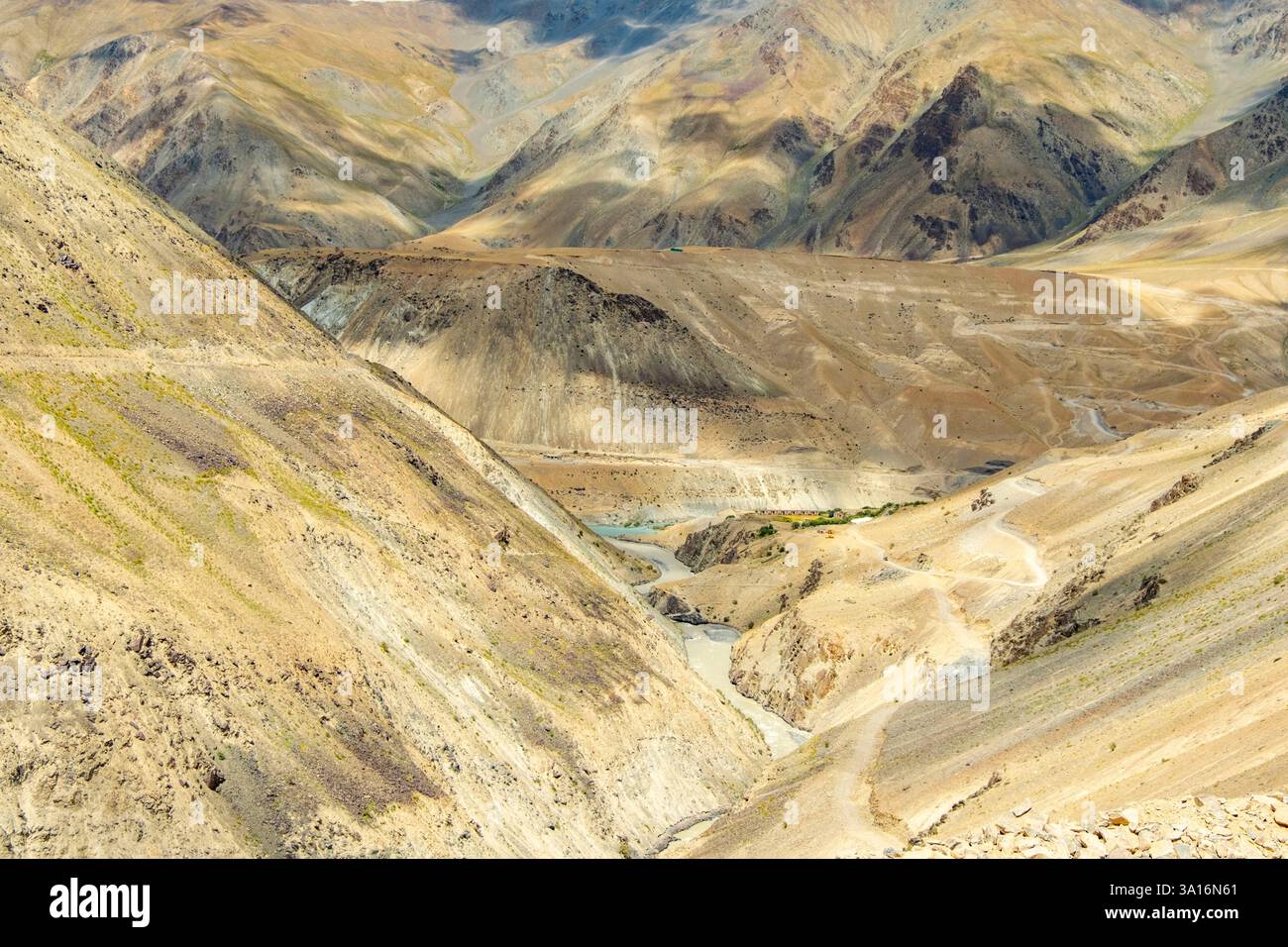 India, Ladakh state, Trans-Himalayan, motorbike tour on Royal enfield ...