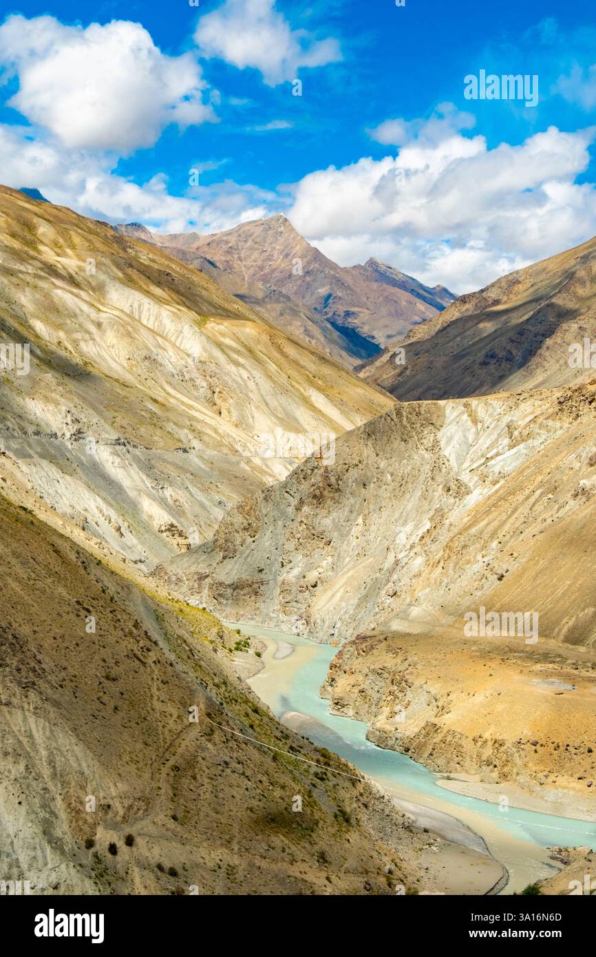 India, Ladakh state, Trans-Himalayan, motorbike tour on Royal enfield ...