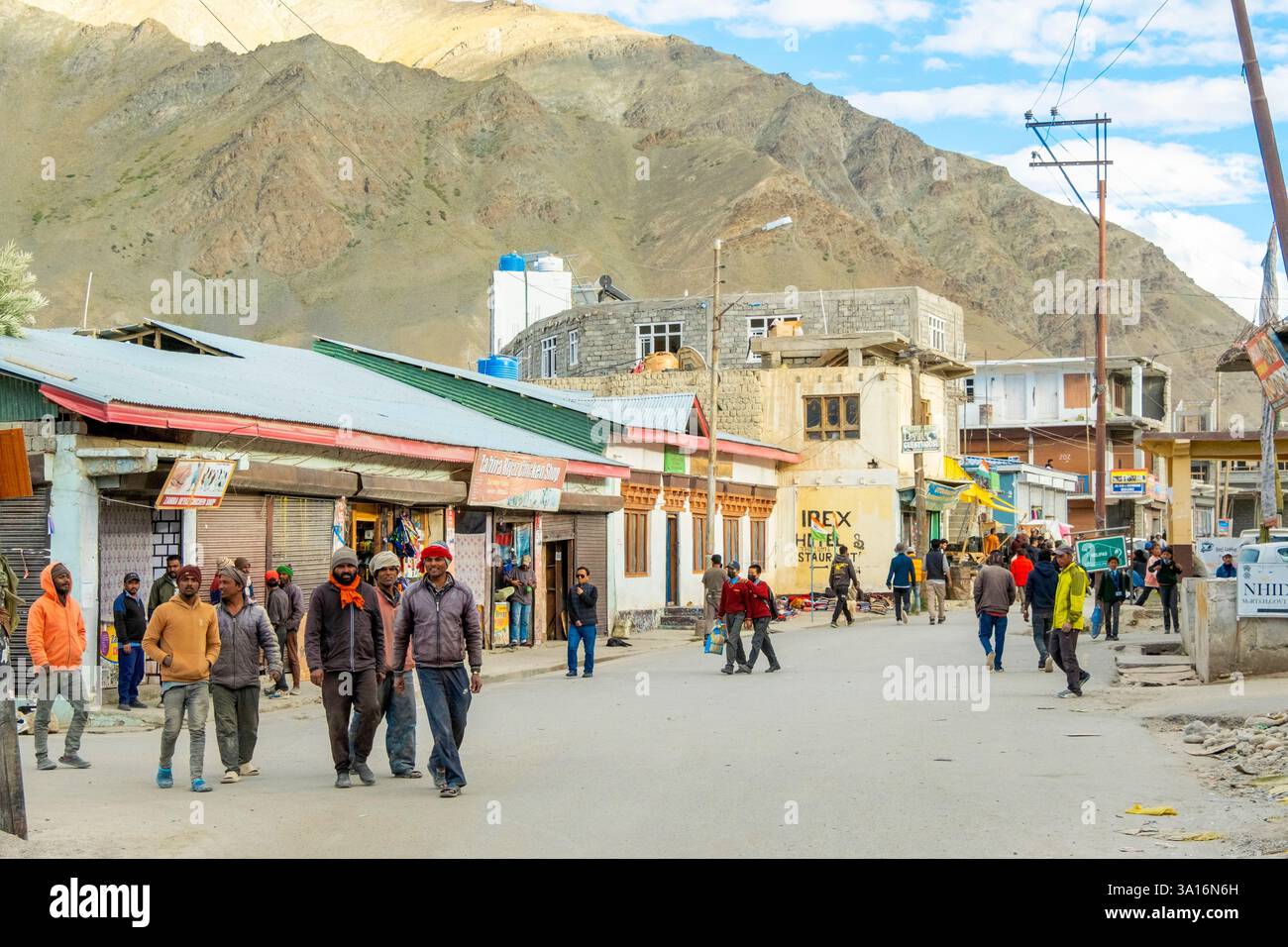 India, Ladakh state, Trans-Himalayan, motorbike tour on Royal enfield ...