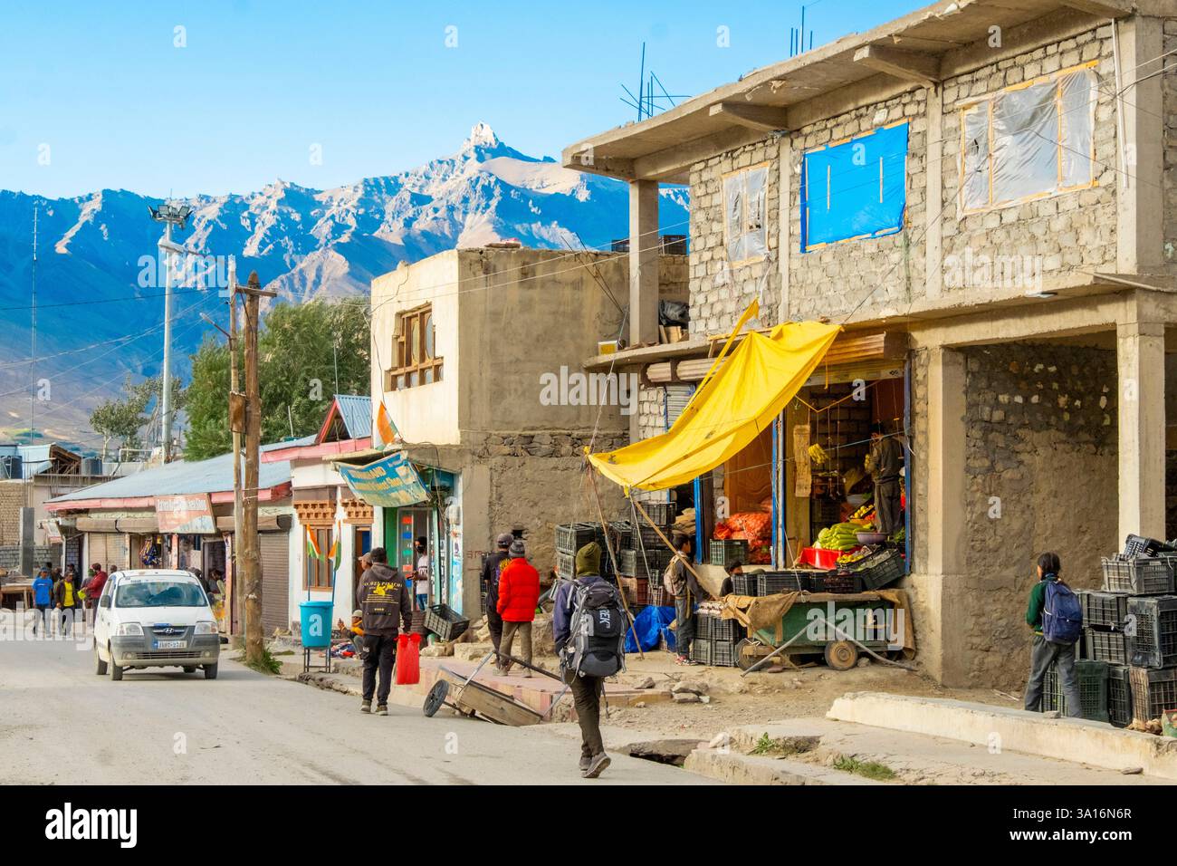 India, Ladakh state, Trans-Himalayan, motorbike tour on Royal enfield ...
