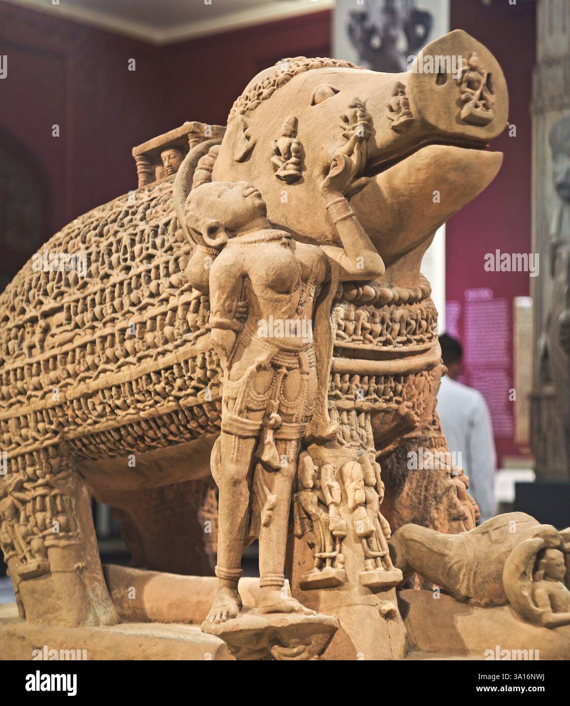 Close-up View On Varaha - Colossal Boar Is Third Incarnation Of Lord ...