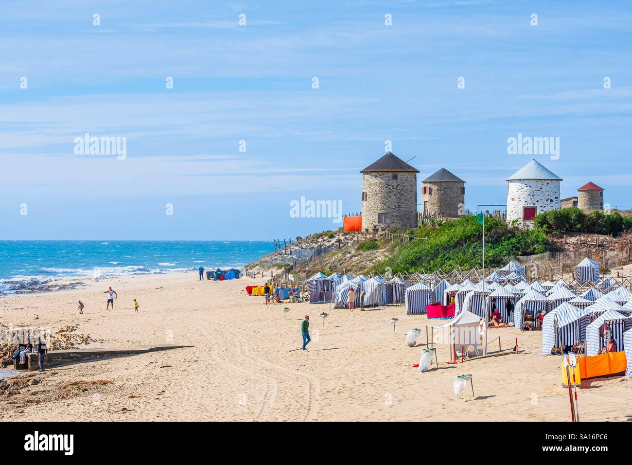 Portugal, Northern region, Apúlia, searesort on the Portuguese Coastal ...
