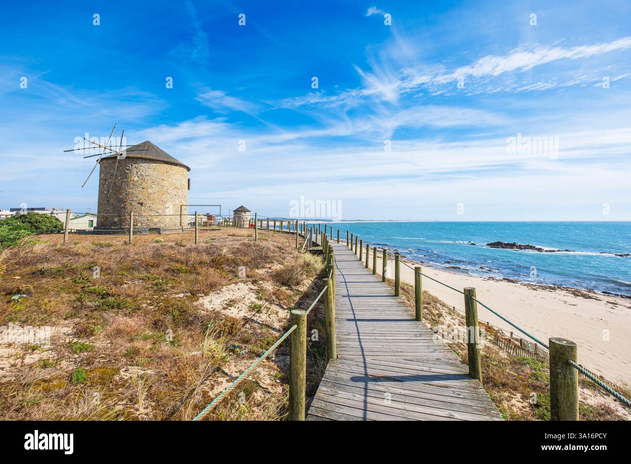 Portugal, Northern region, Apúlia, searesort on the Portuguese Coastal ...