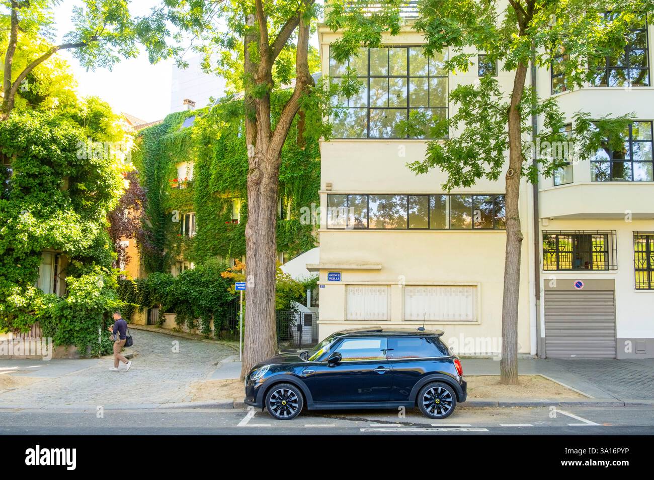 France, Paris, House studio of the painter Amedee Ozenfant, architect ...