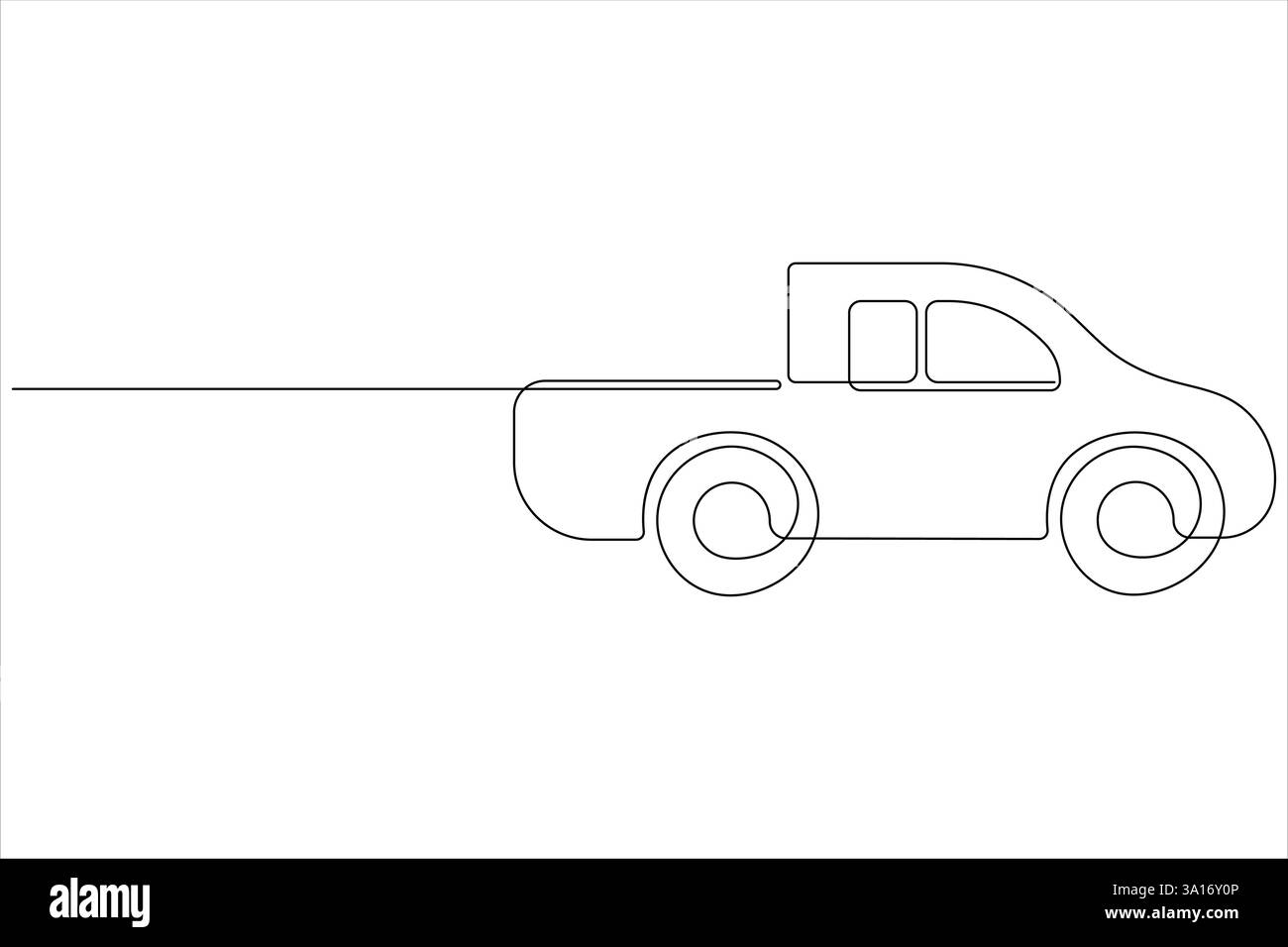 Continuous simple one line art drawing of car racing concept and ...