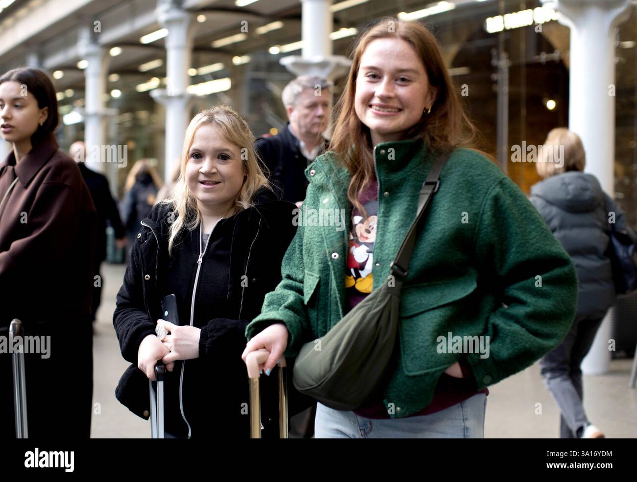 (left to right) Grace Sayers and Charlotte Kidd, passengers at St ...