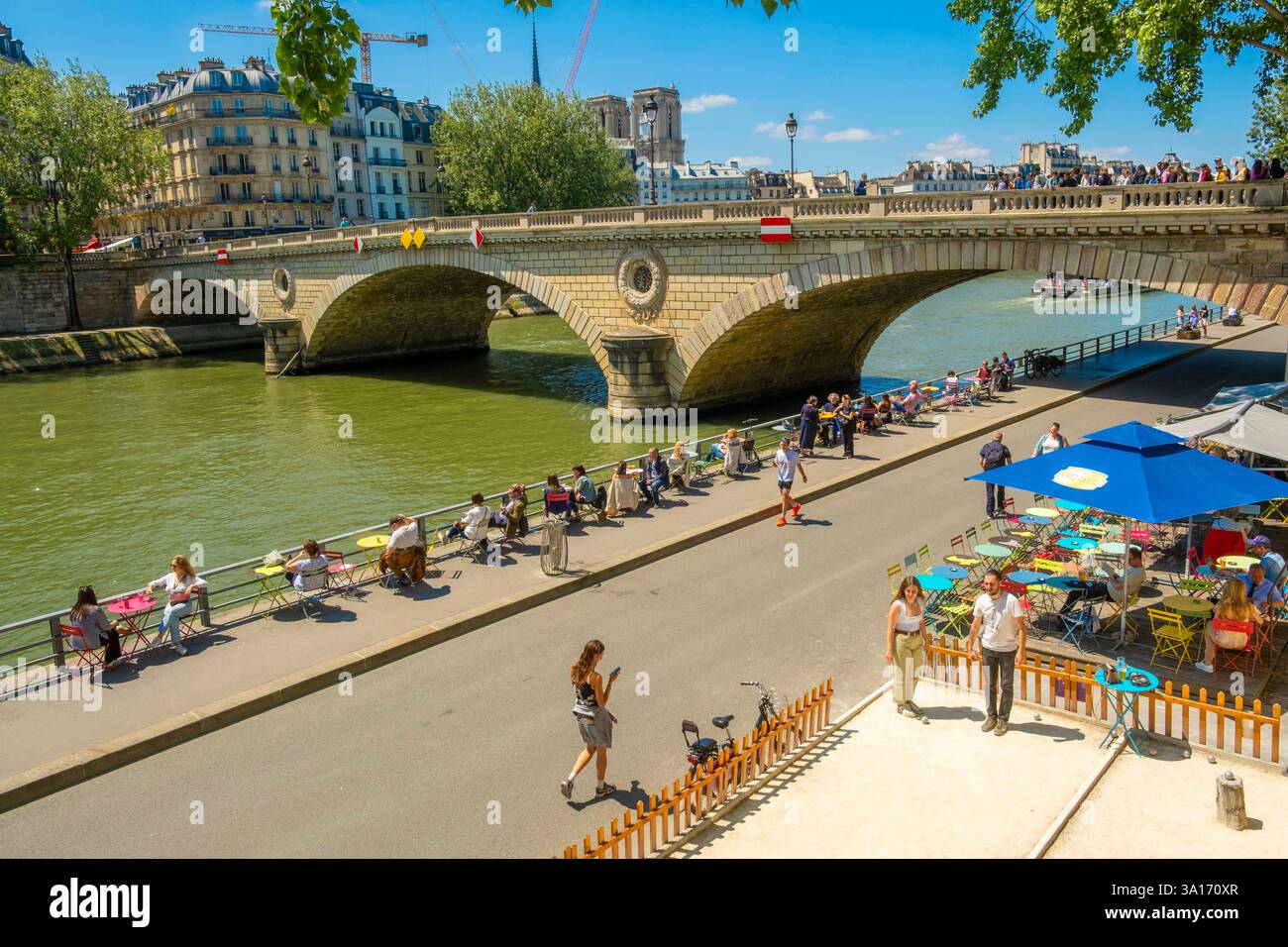 France, Paris, the banks of the Seine listed as UNESCO, Louis Philippe ...
