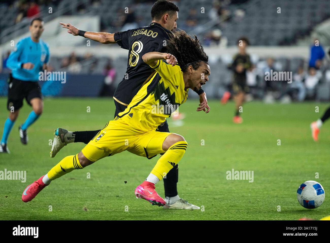 Los Angeles, United States. 04th Mar, 2025. Marco Delgado (8) of LAFC ...