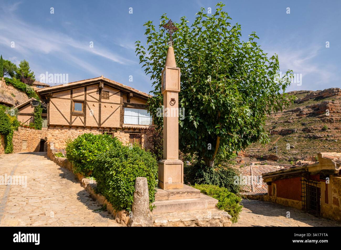 Somaén pillory, Jalon river valley, Soria, autonomous community of ...