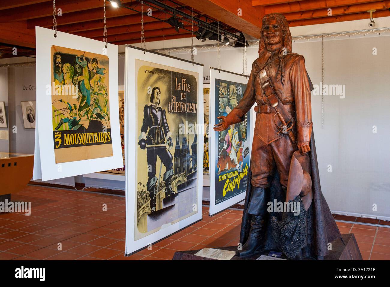 France, Gers, Lupiac, birthplace of Charles de Batz de Castelmore ...