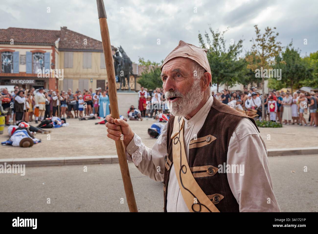 France, Gers, Lupiac, birthplace of Charles de Batz de Castelmore ...