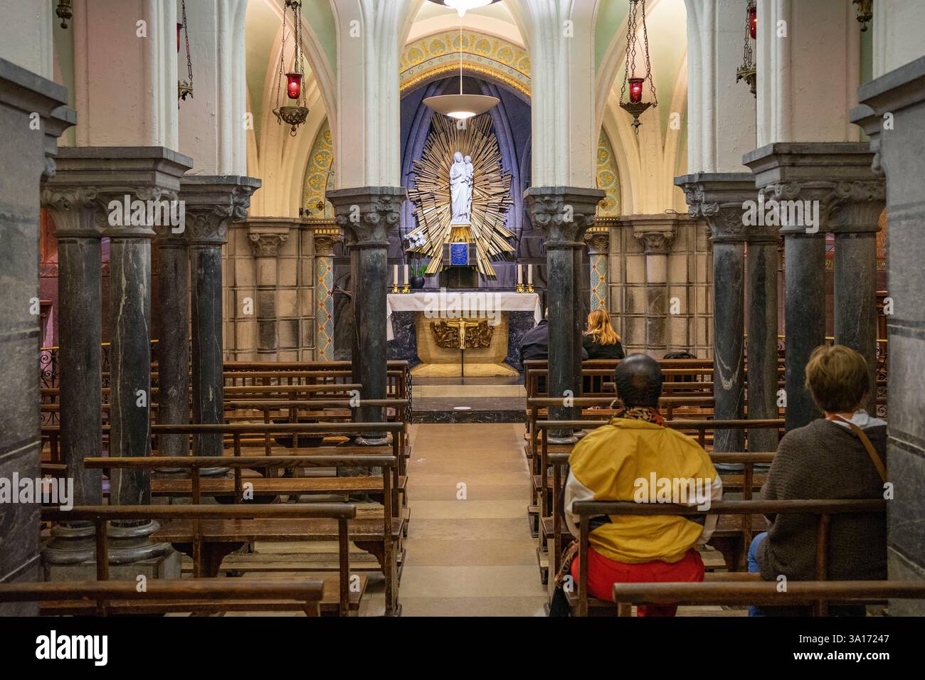 France, Hautes Pyrenees, Lourdes, the Sanctuary of Our Lady of Lourdes ...