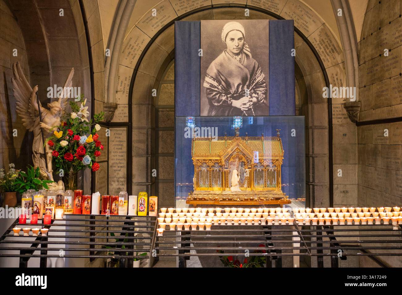 France, Hautes Pyrenees, Lourdes, the Sanctuary of Our Lady of Lourdes ...