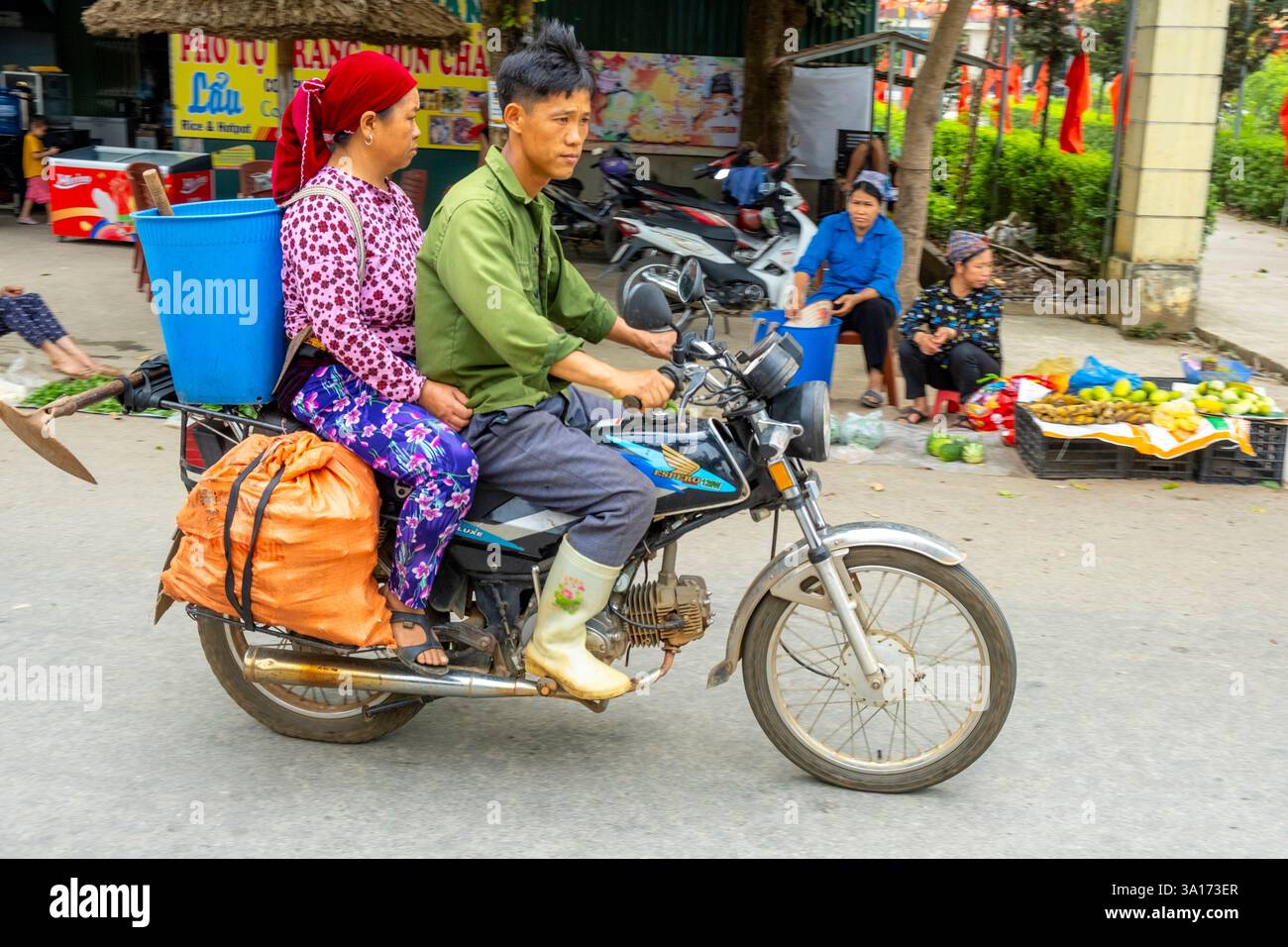 Vietnam, Upper Tonkin, Ha Giang province, Ha Giang Loop or Ha Giang loop, Dong Ha village Stock ...