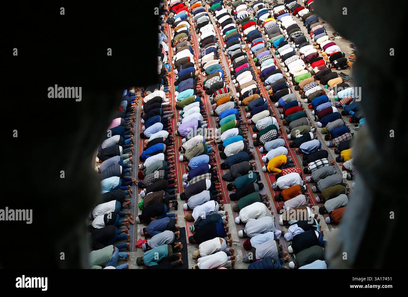 March 7, 2025, Kathmandu, Nepal: Nepalese Muslims offer Friday prayers ...