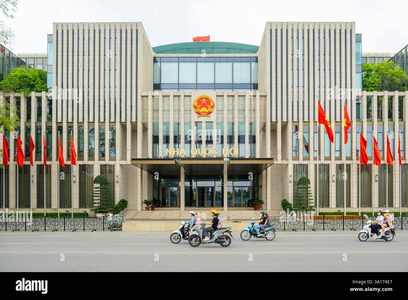 Vietnam, Hanoi, center of the Vietnamese Communist Party Stock Photo ...