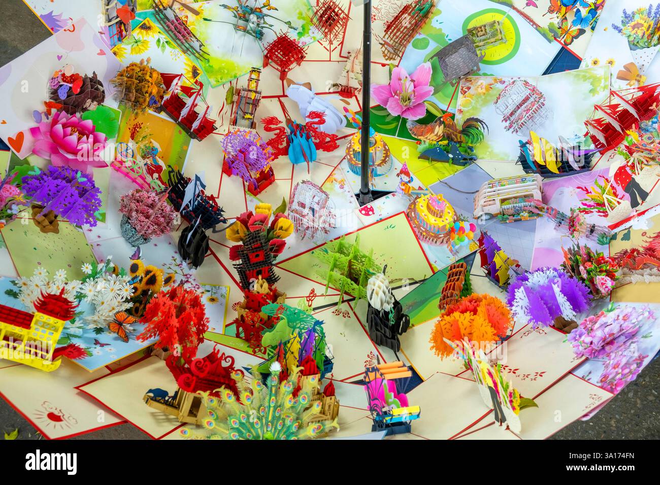 Vietnam, Hanoi, relief map when opened Stock Photo - Alamy