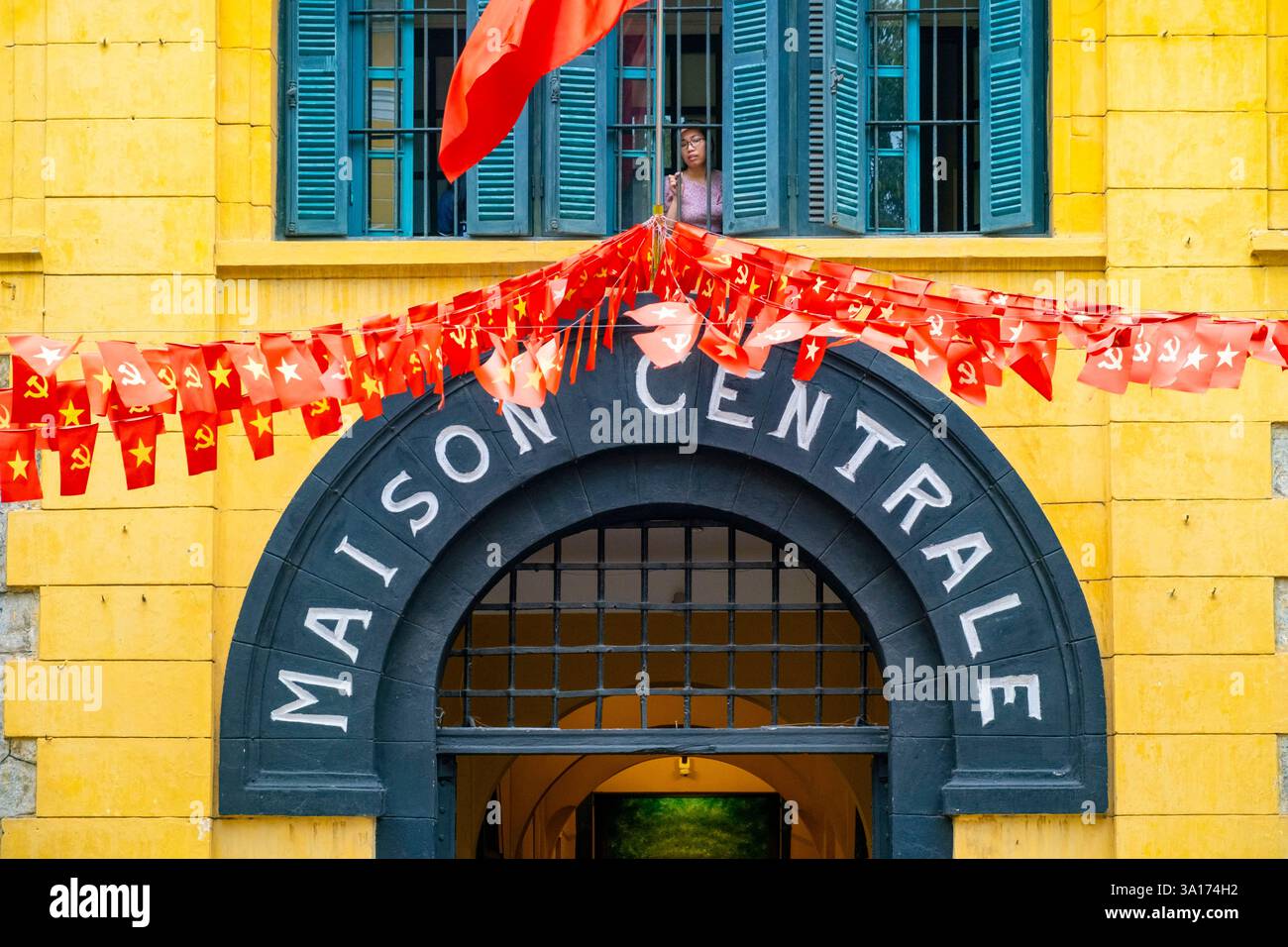 Vietnam, Hanoi, the former French colonial district, Hoa Lo prison ...