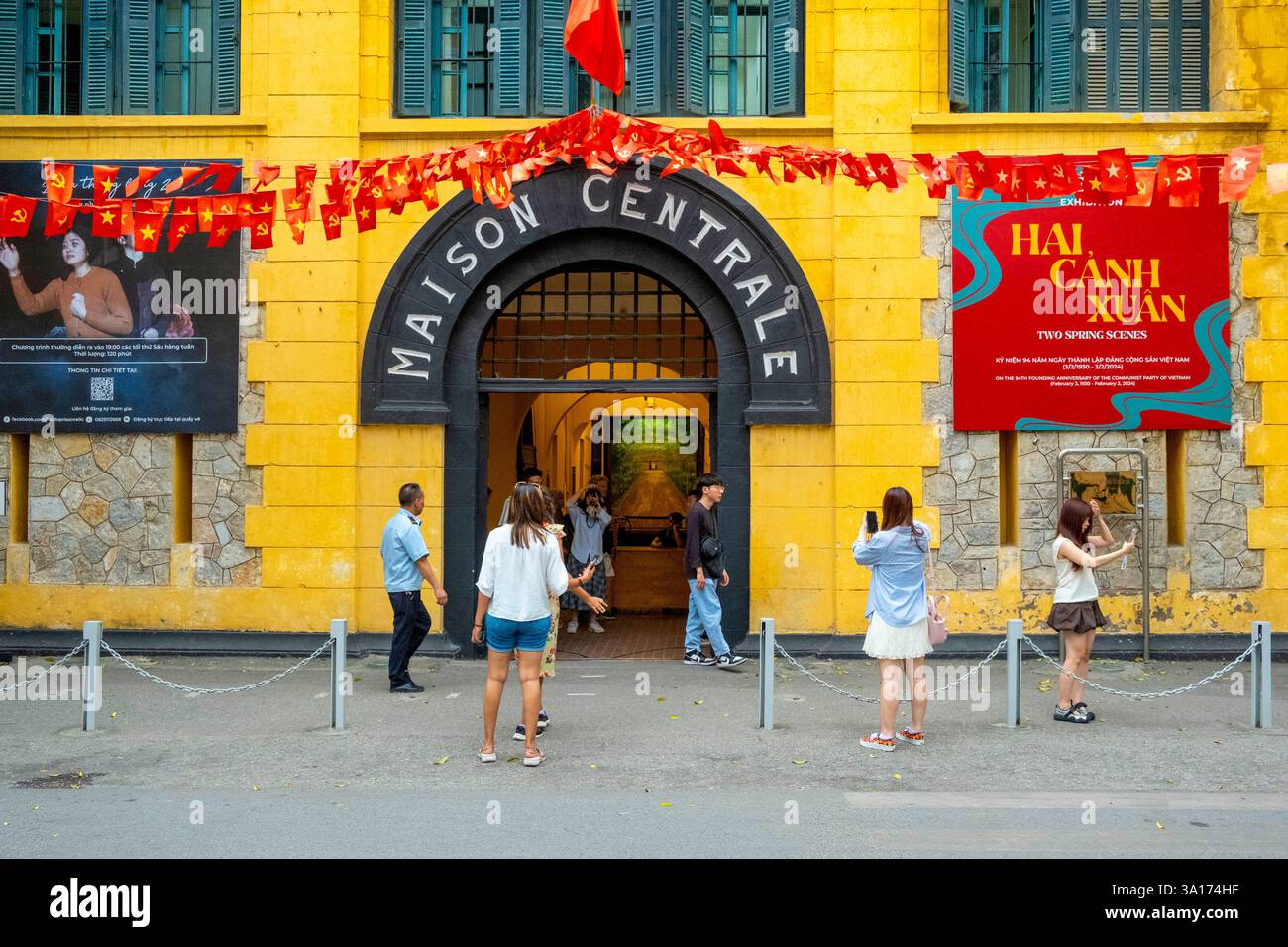 Vietnam, Hanoi, the former French colonial district, Hoa Lo prison ...