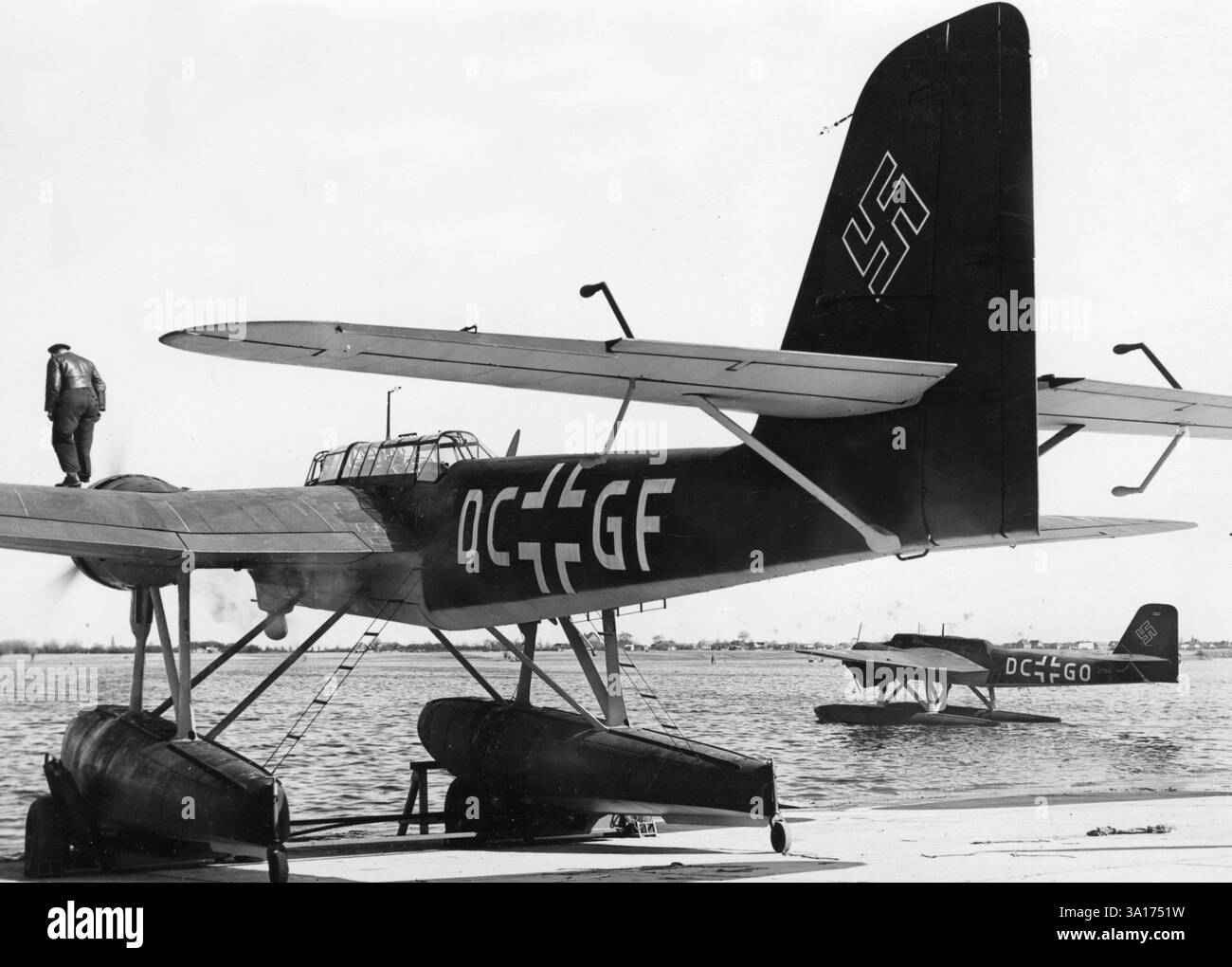A Heinkel He 115 of the German Air Force (registration DC GF ...