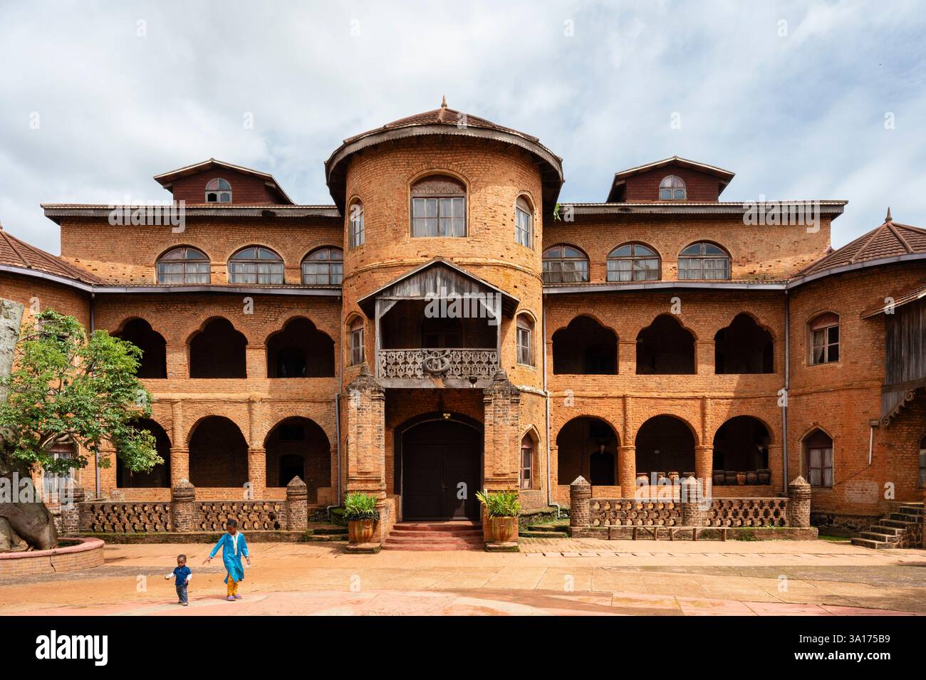 Cameroon, west area, Noun district, Foumban, the entrance to the Royal ...
