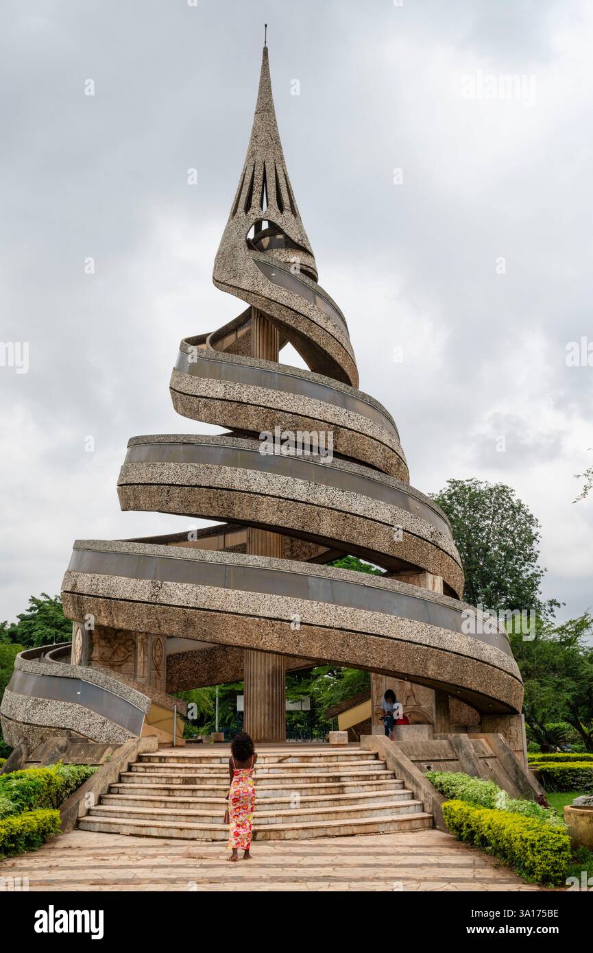 Cameroon, center area, Mfoundi district, downtown, Monument of the ...