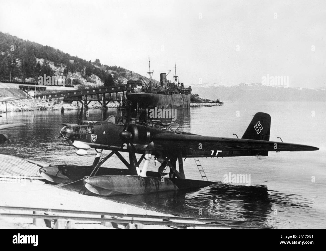 A Heinkel He 115 of the German Air Force, presumably in Norway ...