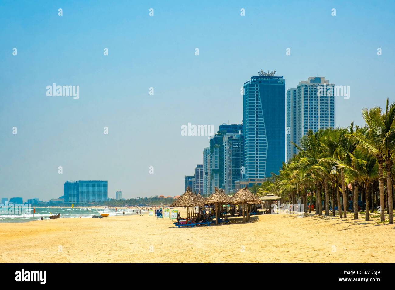 Vietnam, Center, city of Da Nang, the seafront of My The Beach Stock ...