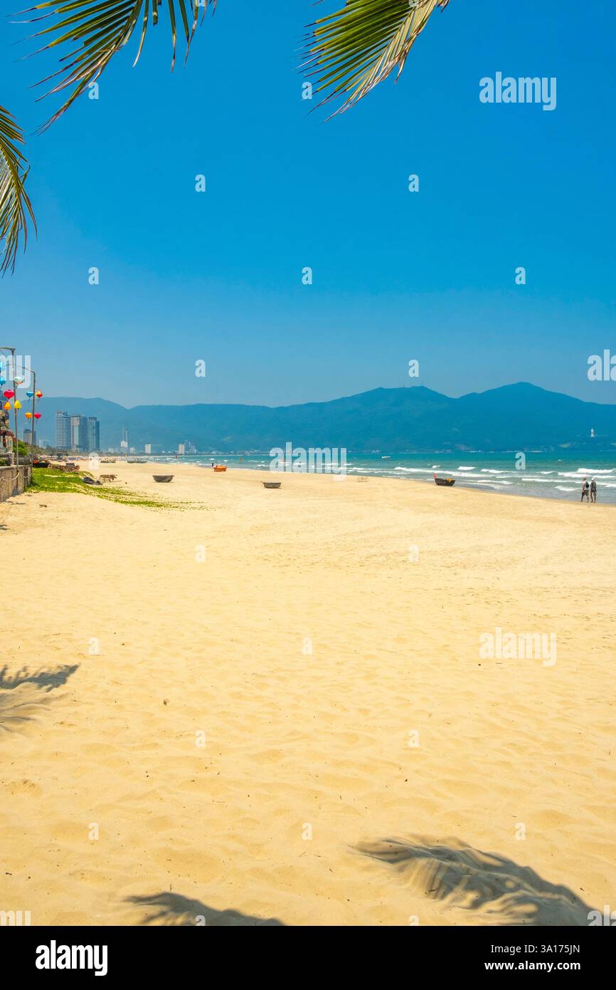 Vietnam, Center, city of Da Nang, the seafront of My The Beach Stock ...