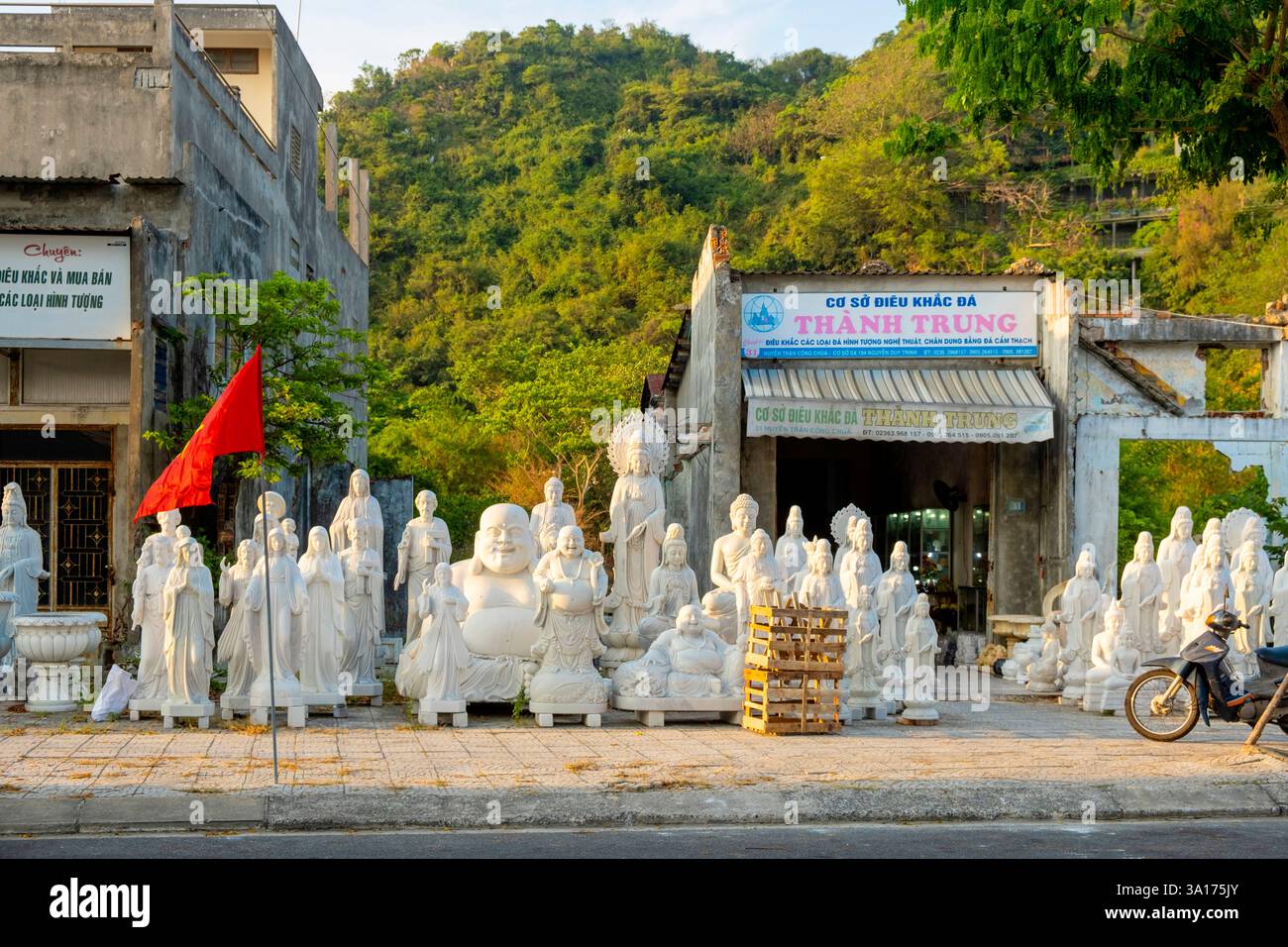 Vietnam, Center, Da Nang, Marble Mountain is a set of 5 limestone hills ...