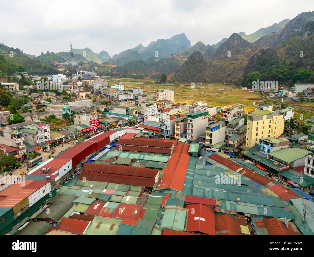 Vietnam, Upper Tonkin, Cao Bang province, Ha Giang Loop or Ha Giang loop, Bao Lac town Stock ...