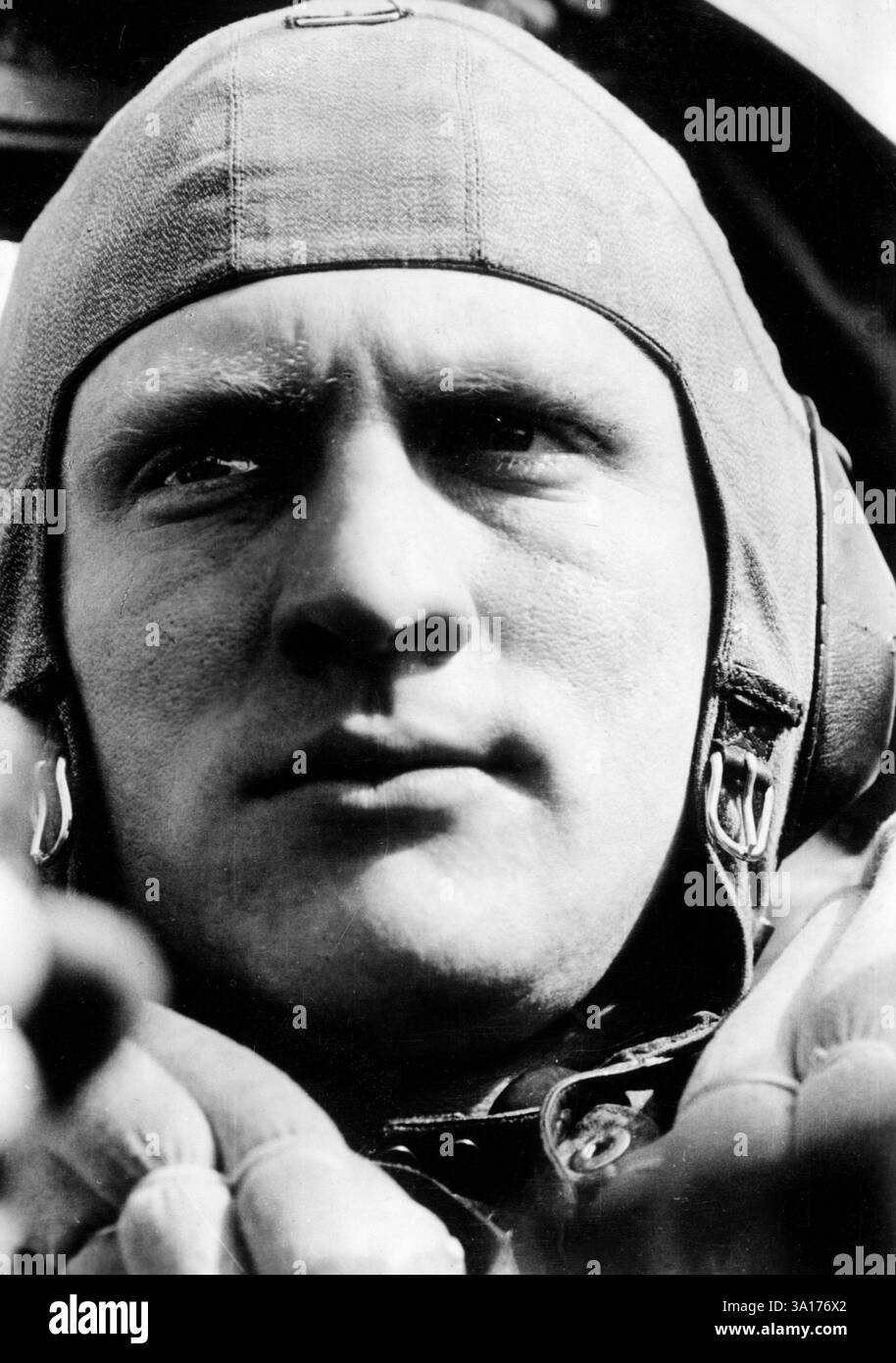 Pilot in a fighter plane on a mission over England. Photo: Martin ...
