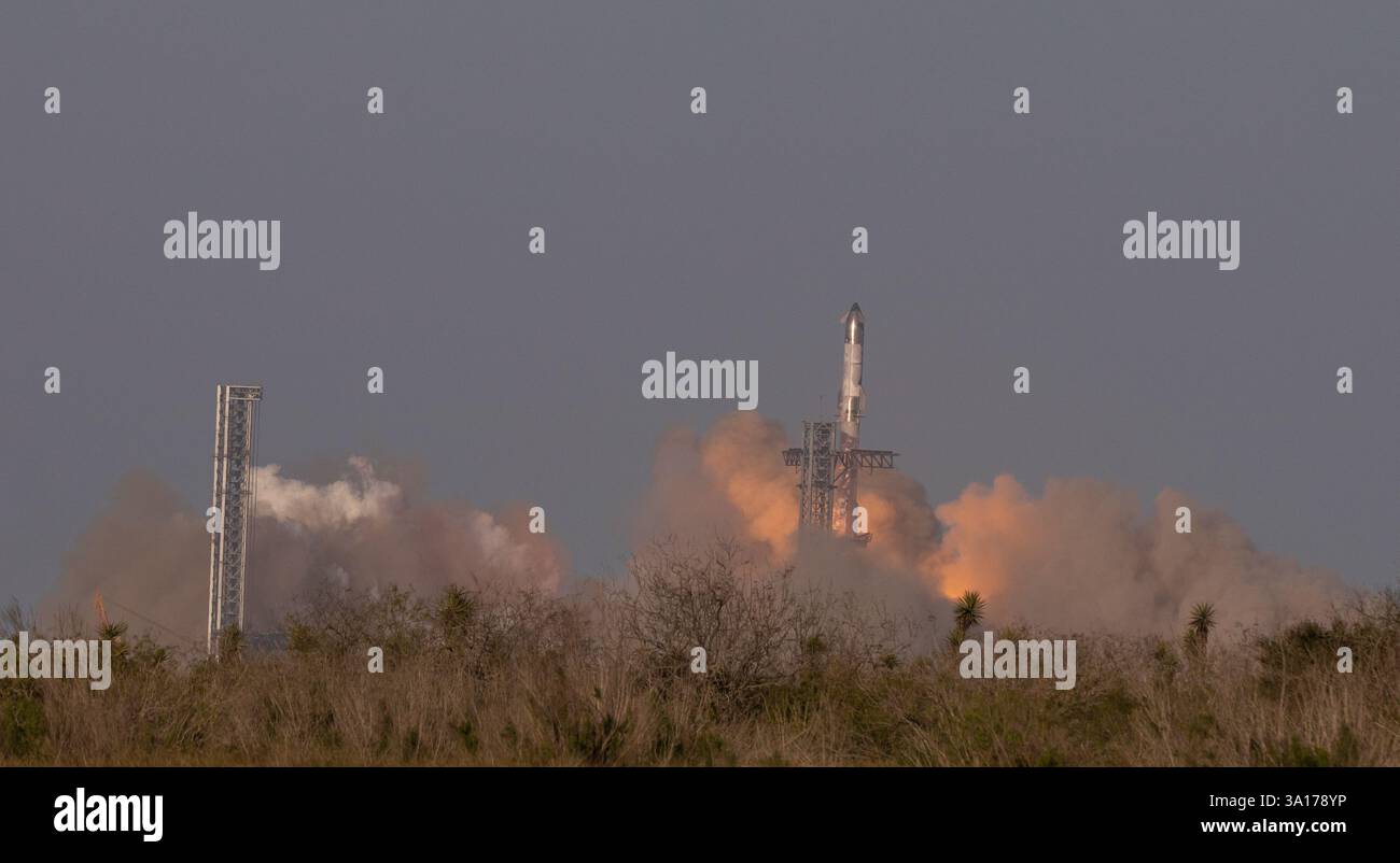 On a clear late afternoon SpaceX launched Starship Flight 8 at 5:30 PM ...